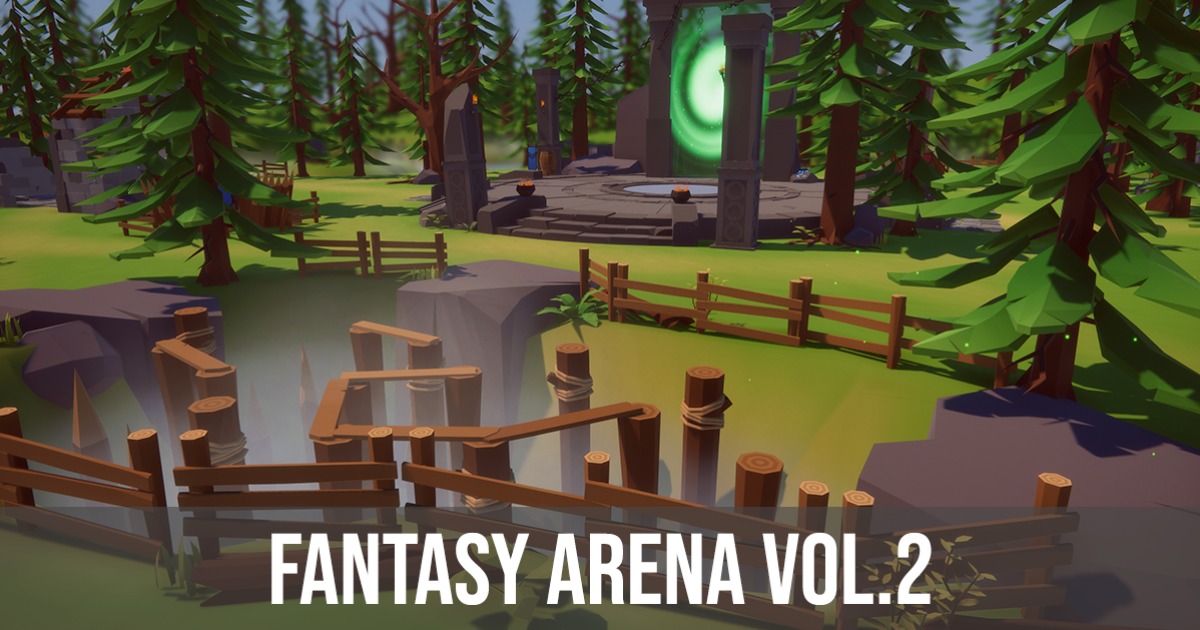Low Poly Fantasy Arena Vol.2 | 3D Fantasy | Unity Asset Store