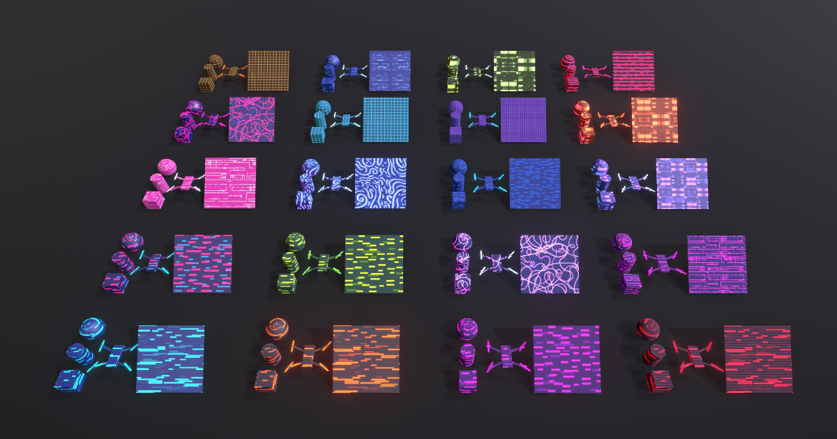 Scifi Cyber Shader's for Props | 2D Textures & Materials | Unity Asset ...