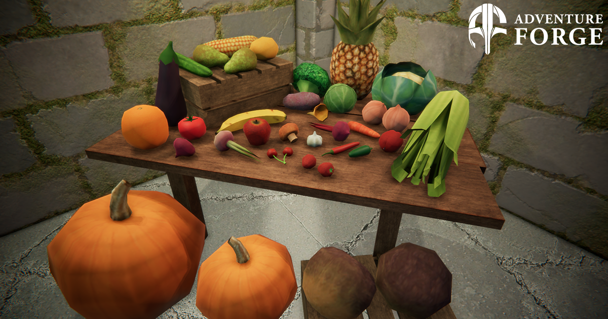 Mobile Friendly Fruits and Vegetables | 3D Food | Unity Asset Store