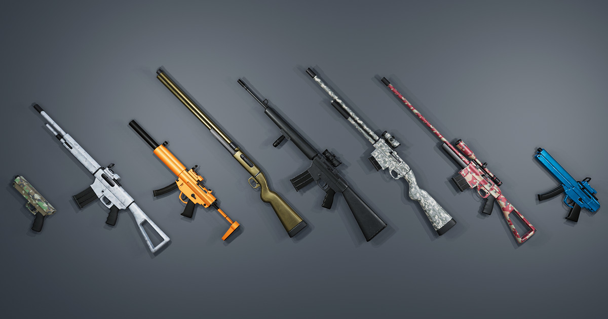 Modular Modern Guns Pack | 3D Guns | Unity Asset Store