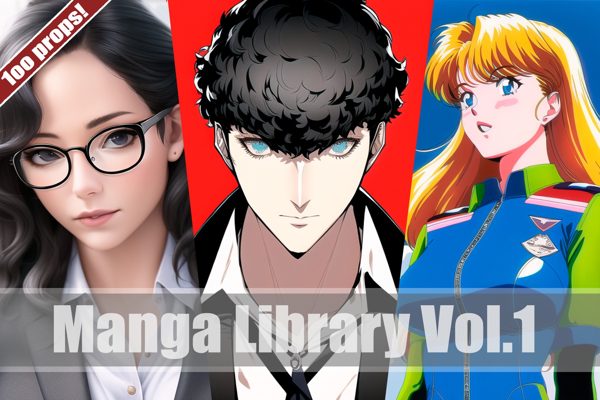 Manga Library Vol. I | 3D Props | Unity Asset Store