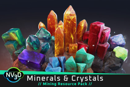 Shatter Stone: Minerals & Crystals Mining Resource Pack | Unity ...