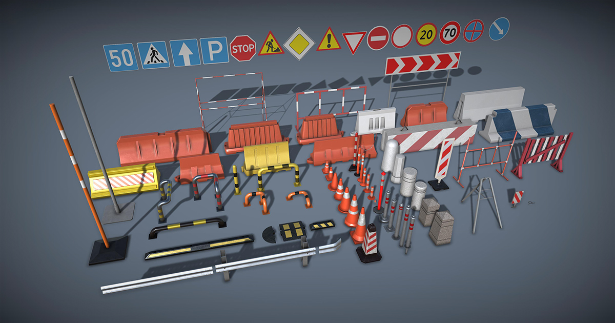 Game Ready Road Props | 3D Urban | Unity Asset Store