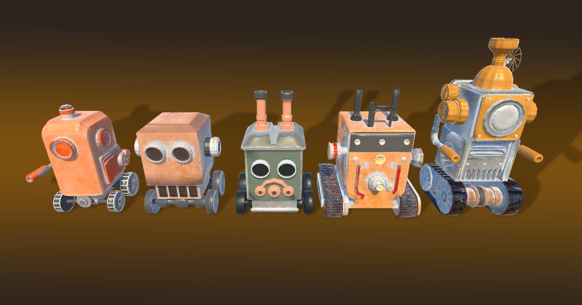 Steam Robot Pack | 3D Props | Unity Asset Store