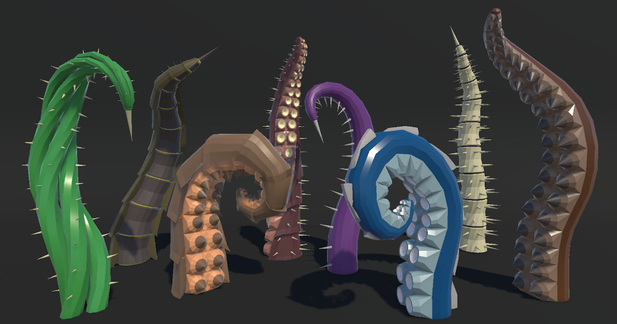 Tentacle - Poly | 3D Creatures | Unity Asset Store