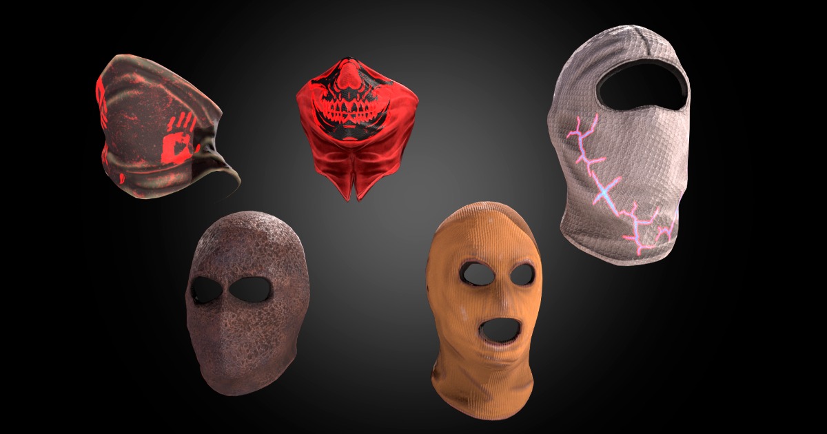 Army Masks Pack Mini | 3D Props | Unity Asset Store
