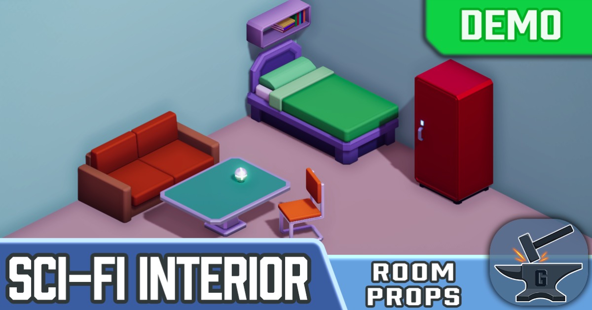 Sci-Fi Room - Low-Poly Asset Pack 01 [DEMO] | 3D Interior | Unity Asset ...
