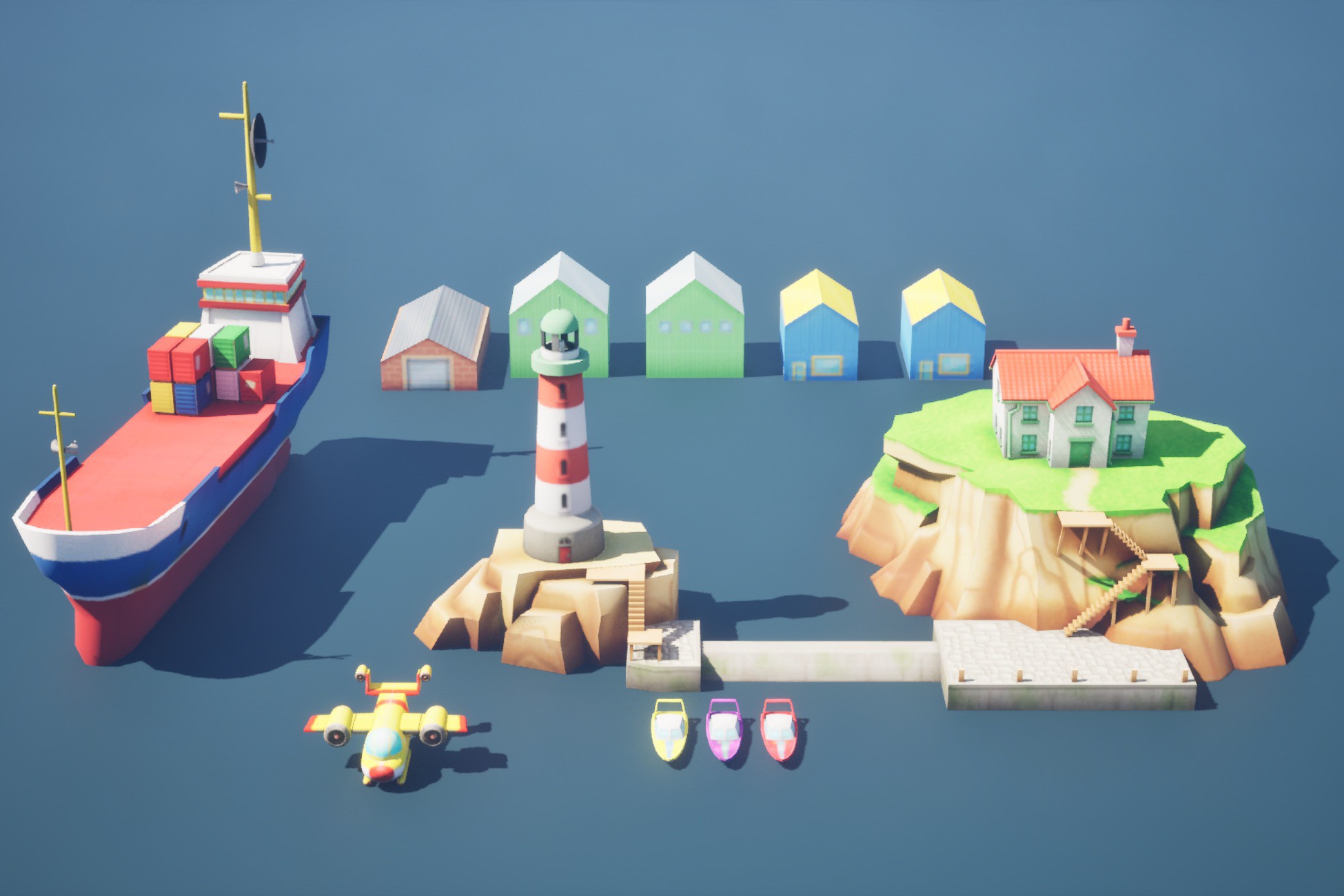 SM - Low Poly Lighthouse Pack | 3D 주변환경 | Unity Asset Store