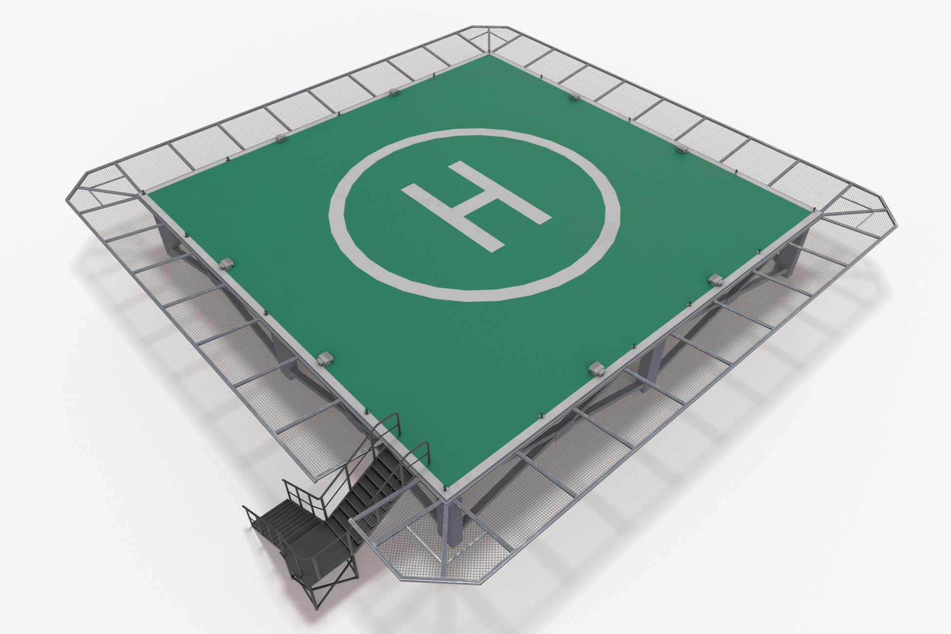 Helipad Square (322) | 3D エクステリア | Unity Asset Store