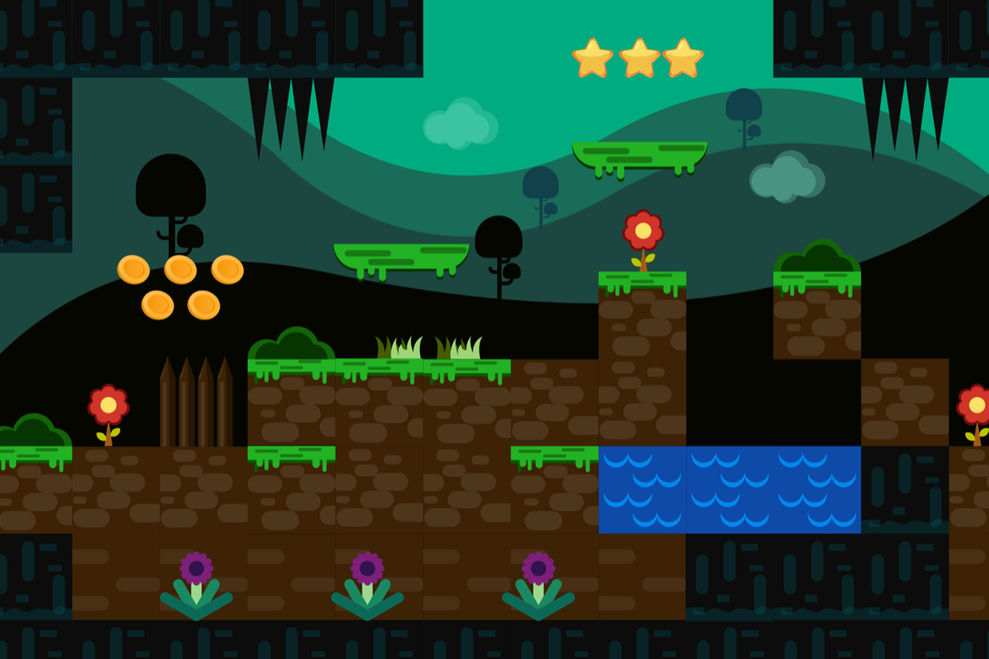 Complete Platformer Game UI Assets 2D Icons Unity Asset Store
