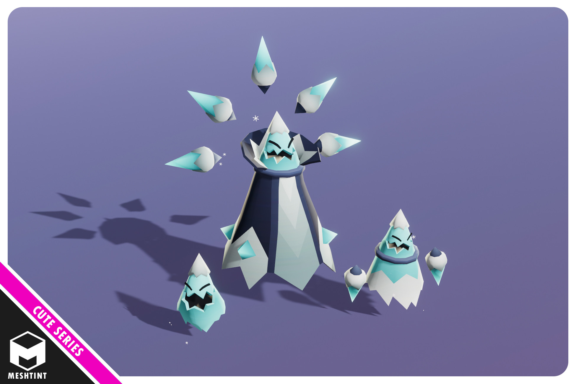 Ice Icicle Mage Evolution Pack Cute Series | 3D Creatures | Unity Asset ...