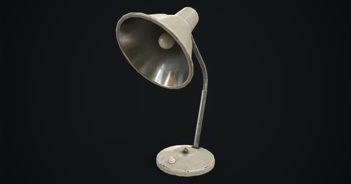 Metal table lamp | 3D Electronics | Unity Asset Store