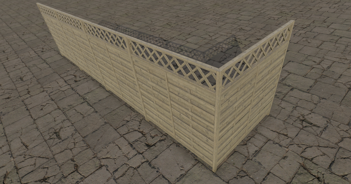 Modular Garden Fence | 3D Exterior | Unity Asset Store