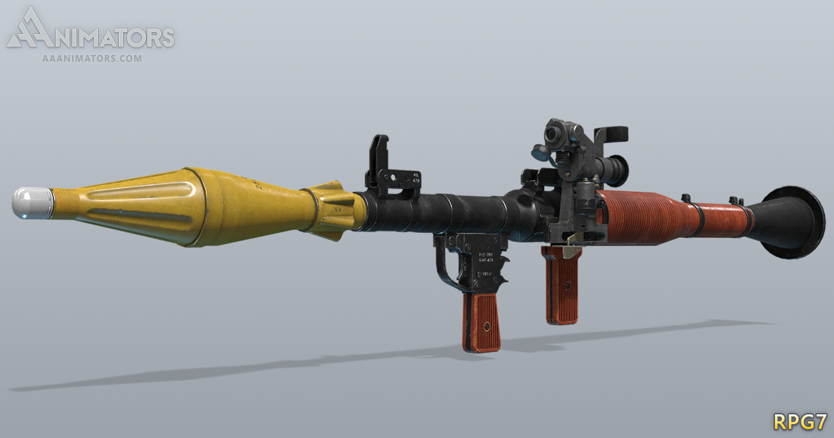 Low Poly 3D RPG7 | 3D Guns | Unity Asset Store