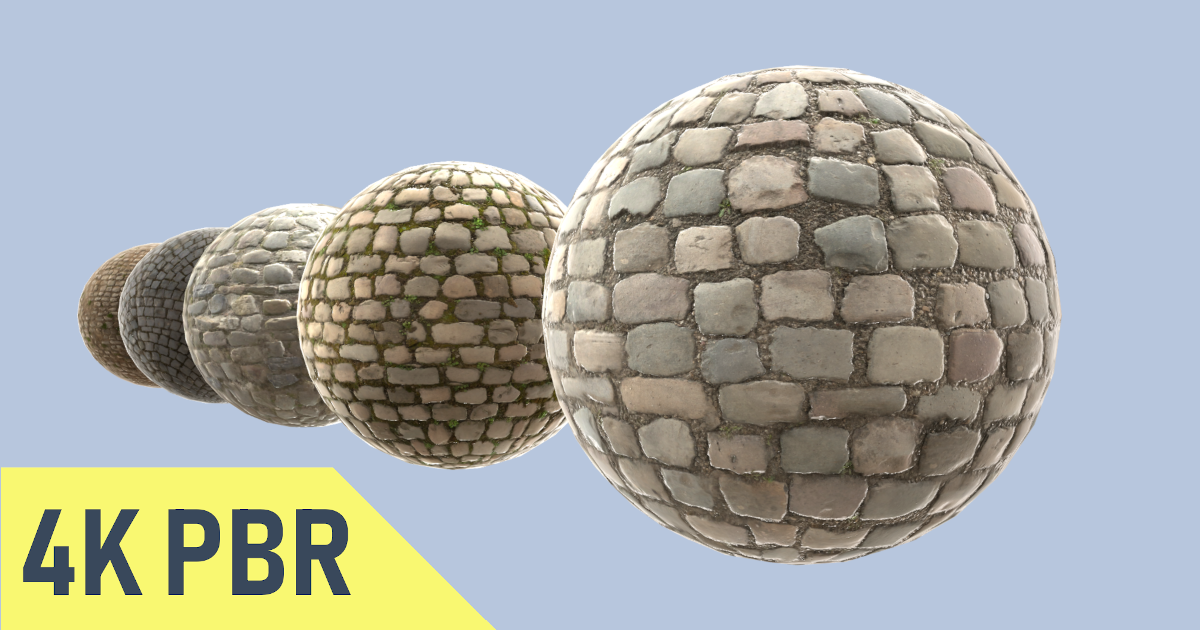 Cozy Cobblestone 4K PBR | 2D Roads | Unity Asset Store
