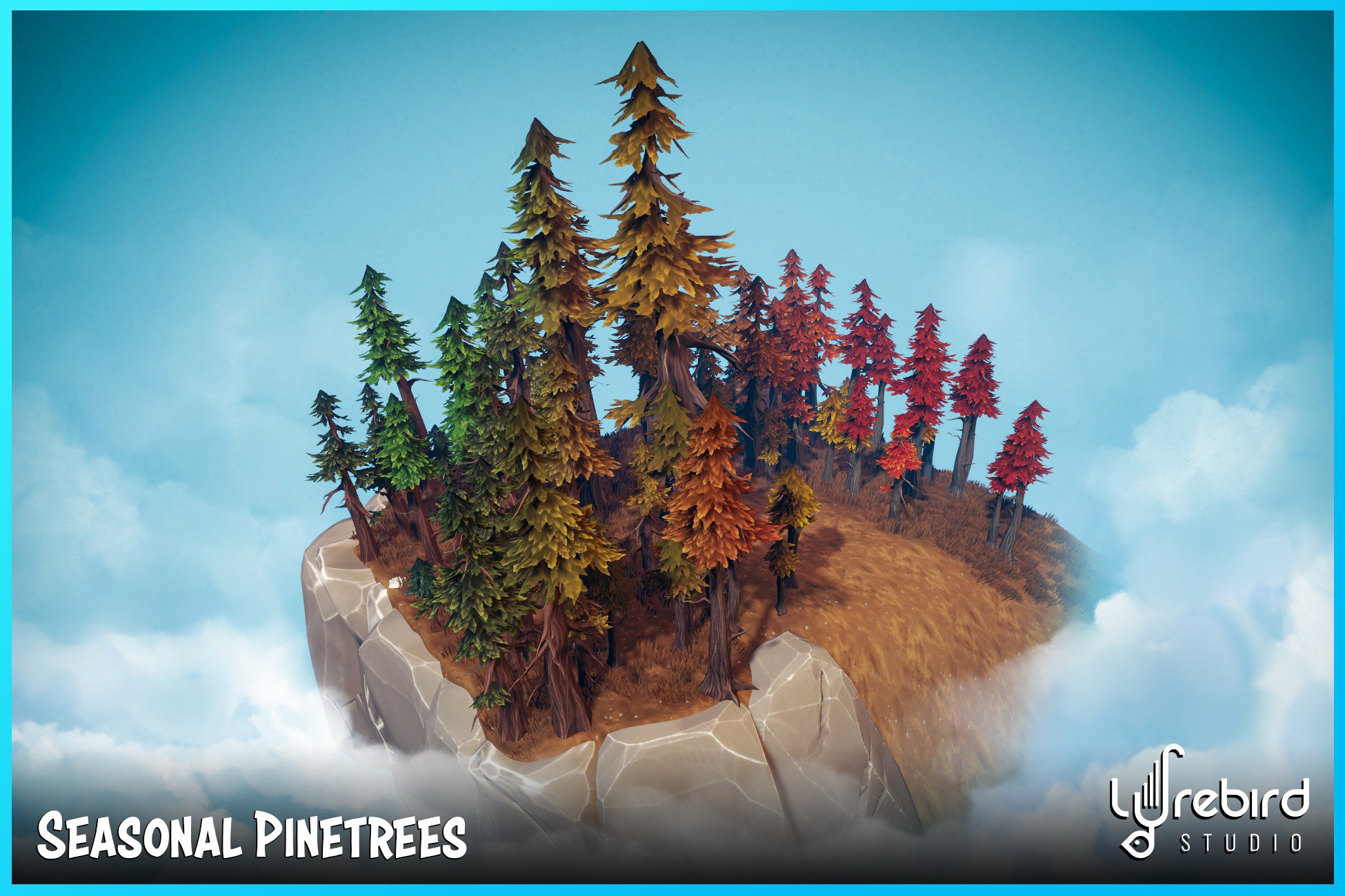 Seasonal Stylized Pine Tree Set | 3D 풍경 | Unity Asset Store