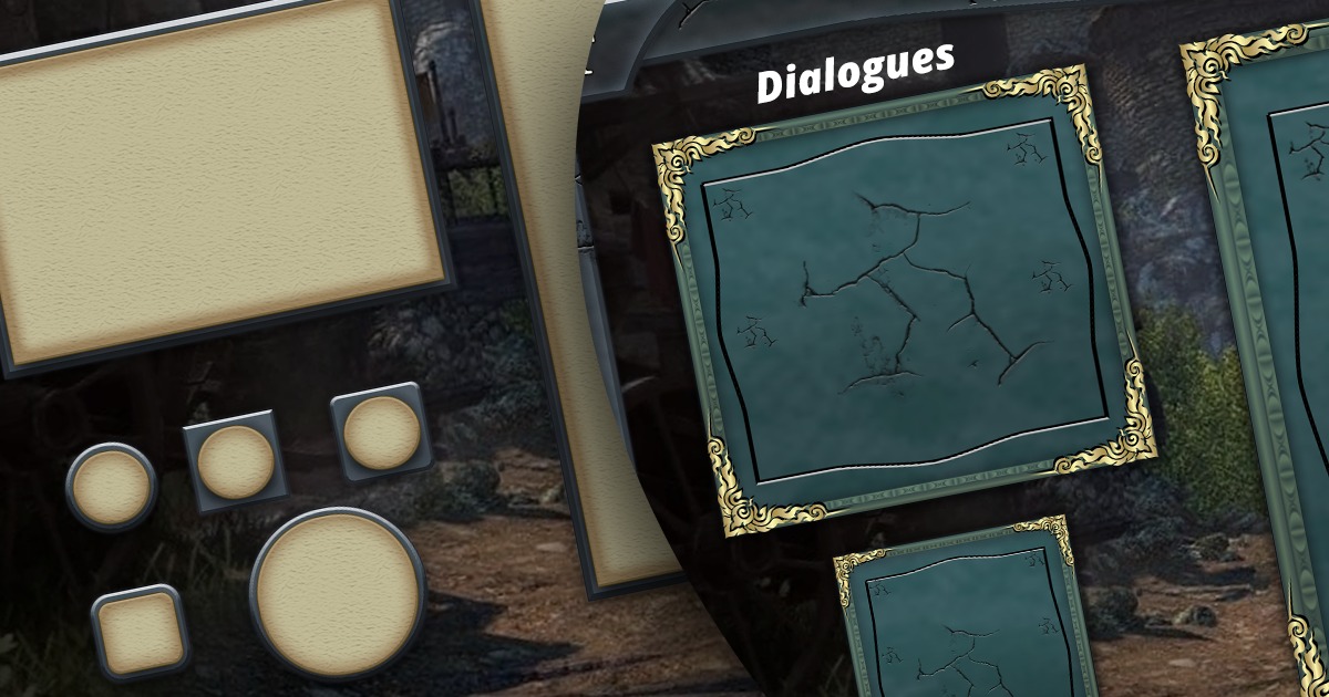 Rpg Ui And Mmo Game Ui Template 2d Gui Unity Asset Store