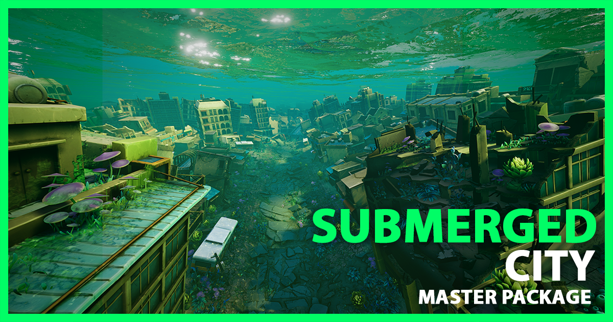 Water World Submerged City Asset Pack - Full package for Unity | 3D ...