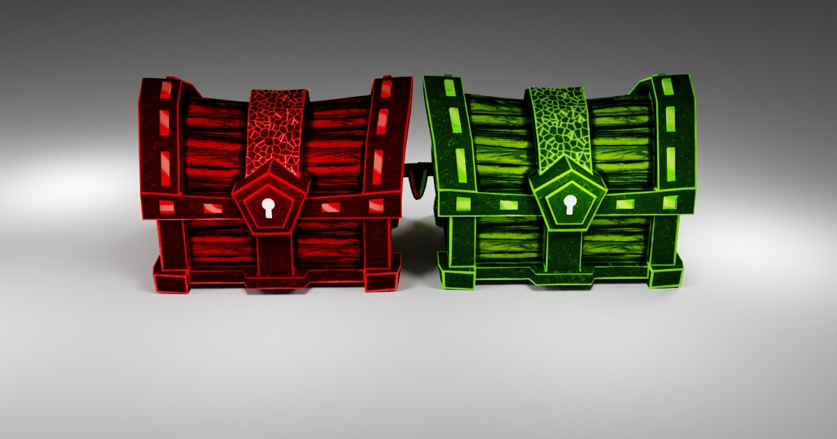 HandPainted Chest | 3D 小道具 | Unity Asset Store