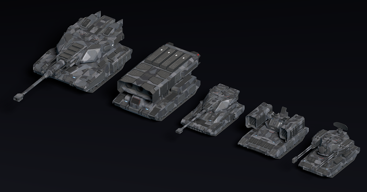 Scifi Tanks Collection III | 3D Land | Unity Asset Store