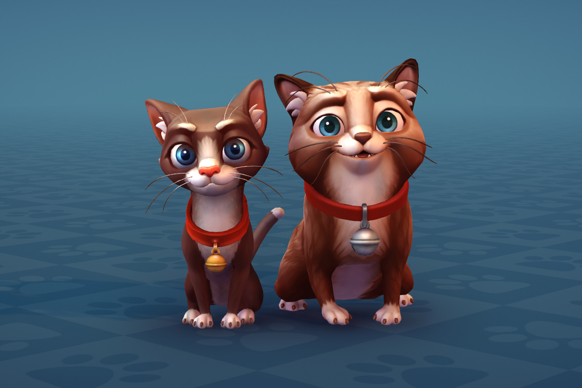 Cats (Cartoon) 2 Characters | 3D 动物 | Unity Asset Store