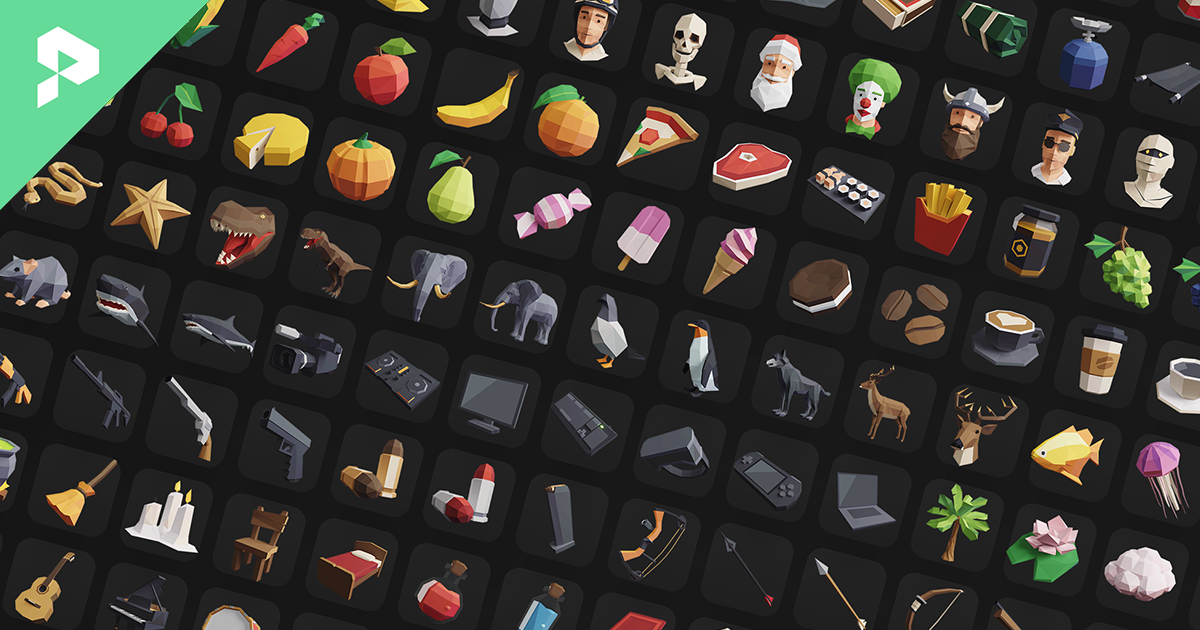 Low Poly Icon Pack | 2D Icons | Unity Asset Store