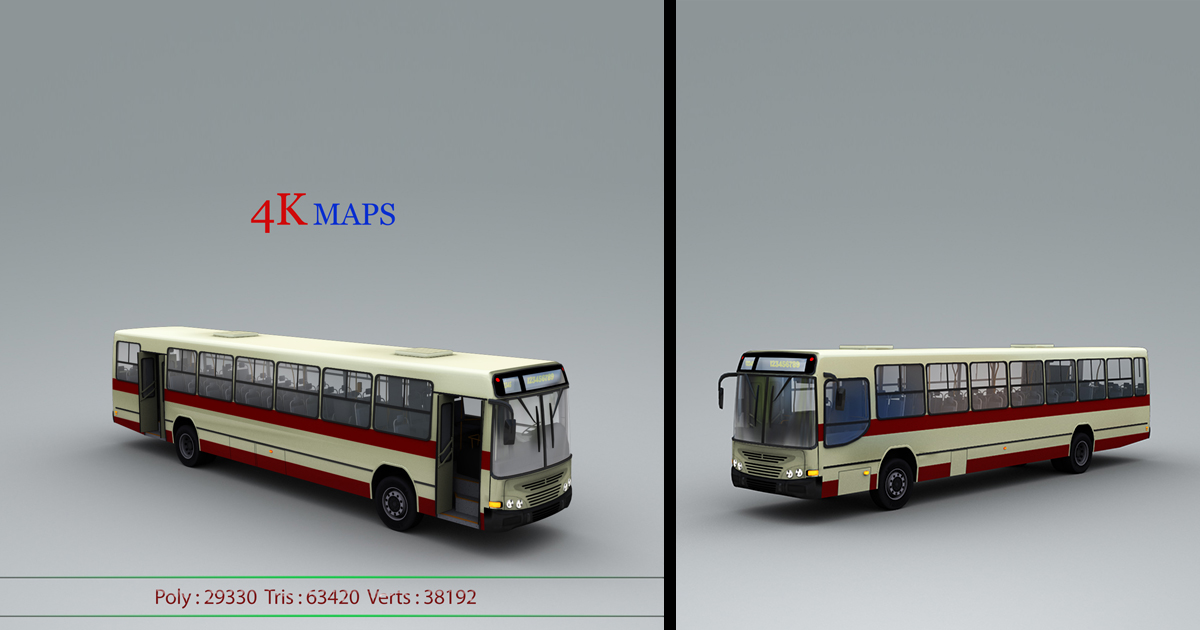 City Bus with Interior 6 | 3D Land | Unity Asset Store