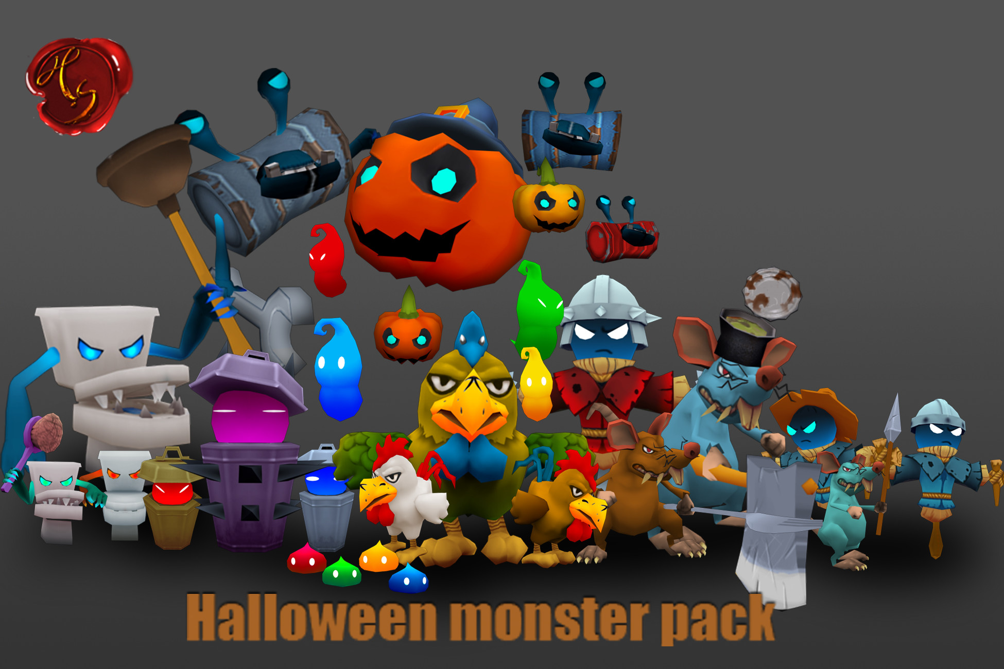 Halloween monster pack | 3D Characters | Unity Asset Store