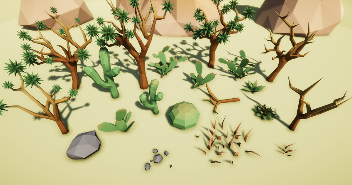 Low poly desert | 3D Environments | Unity Asset Store