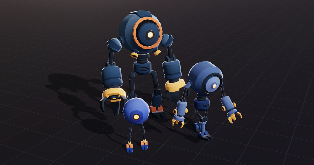 Tech Metal Tanker Robot Evolution Pack Cute Series | 3D Robots | Unity ...
