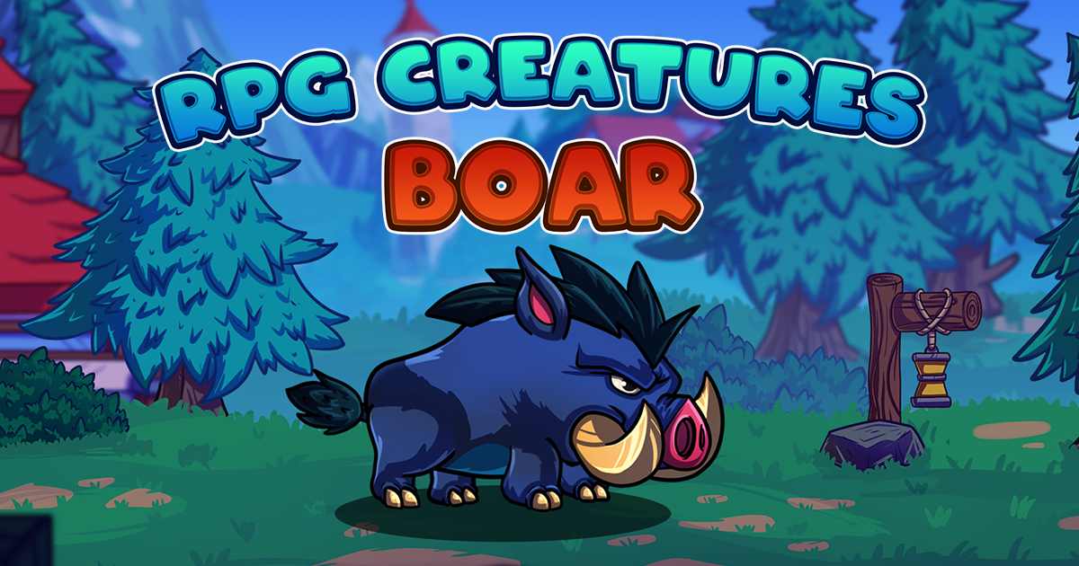RPG Creatures - Boar | 2D Characters | Unity Asset Store