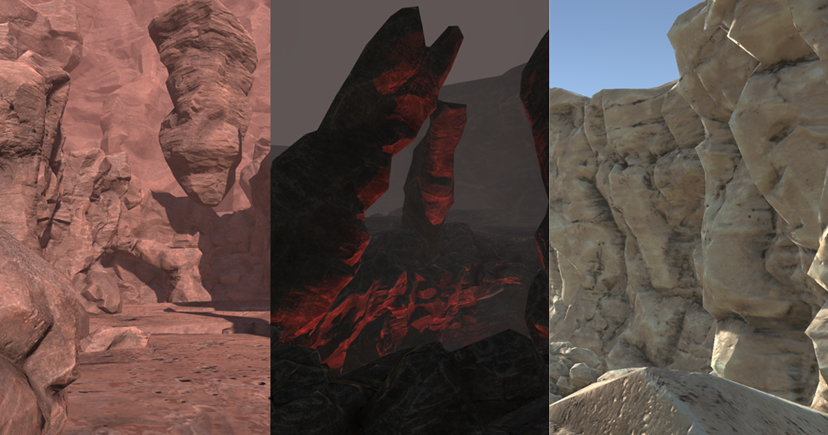 Red Beard Rock Pack | 3D | Unity Asset Store