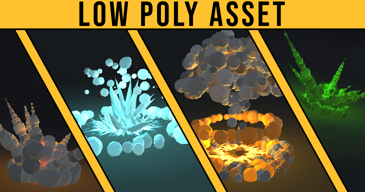 Polygonal Explosions | VFX Particles | Unity Asset Store