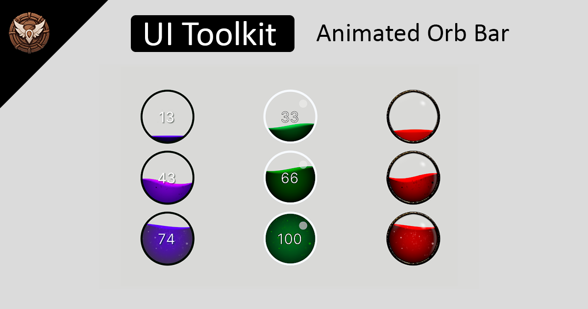 UI Toolkit Animated Orb Bar | GUI Tools | Unity Asset Store