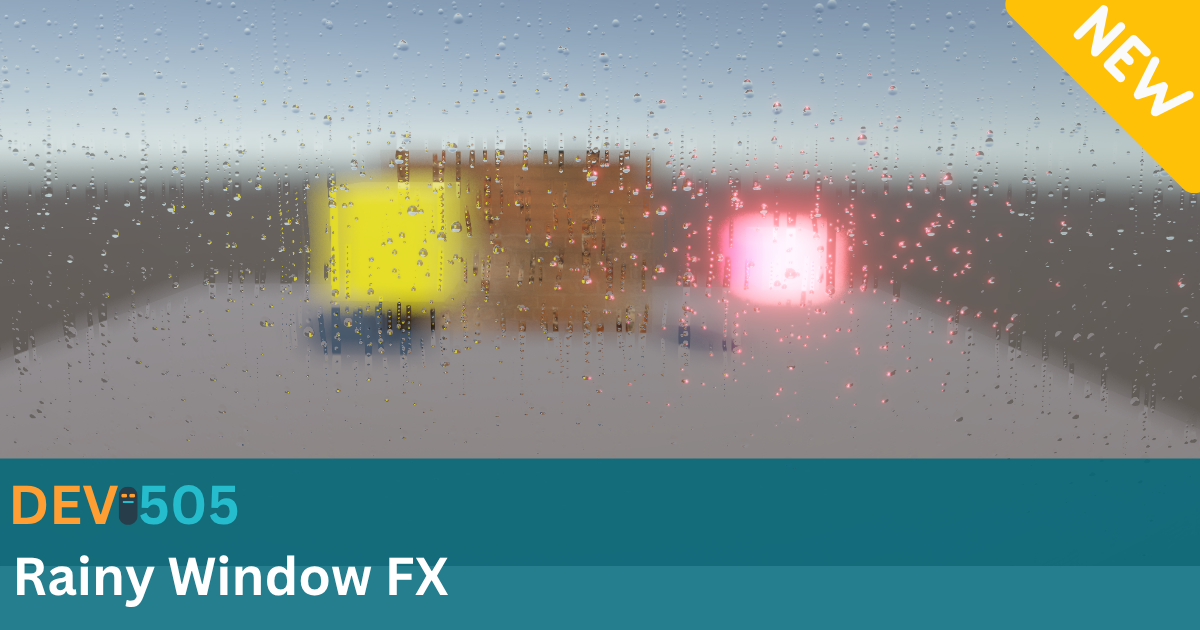 Rainy Window FX Rain-on-Glass Shader (URP) | 시각 효과 셰이더 | Unity Asset Store