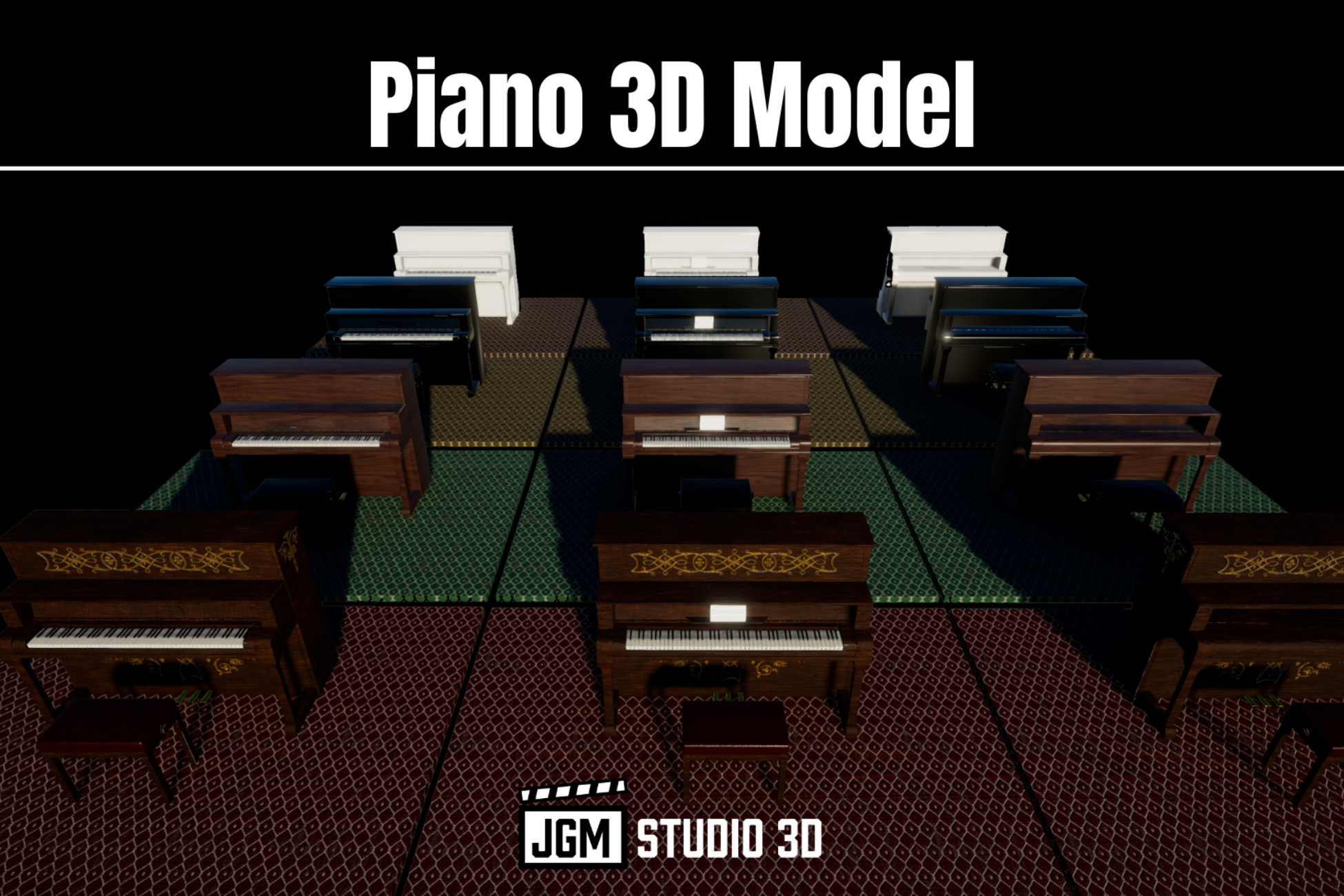 Piano 3D Model | 3D Props | Unity Asset Store