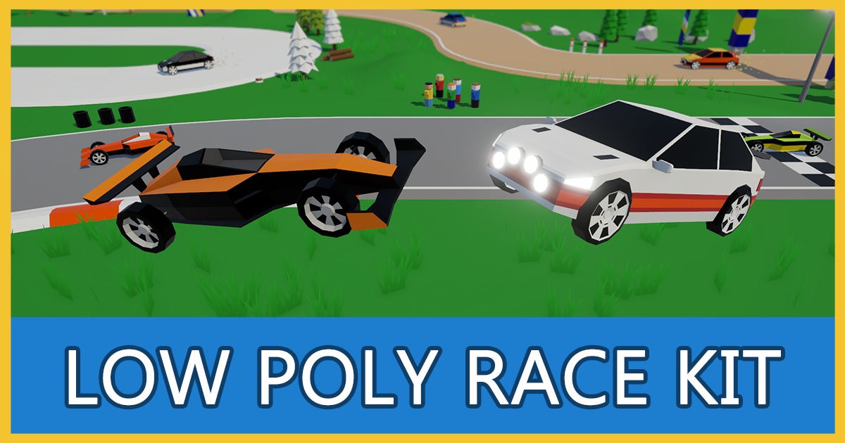 Low Poly Race Kit | 3D Environments | Unity Asset Store