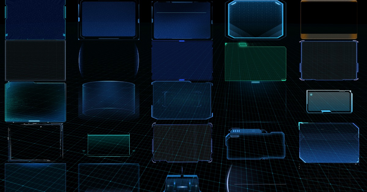 Sci-Fi UI Frame Collection | 2D GUI | Unity Asset Store