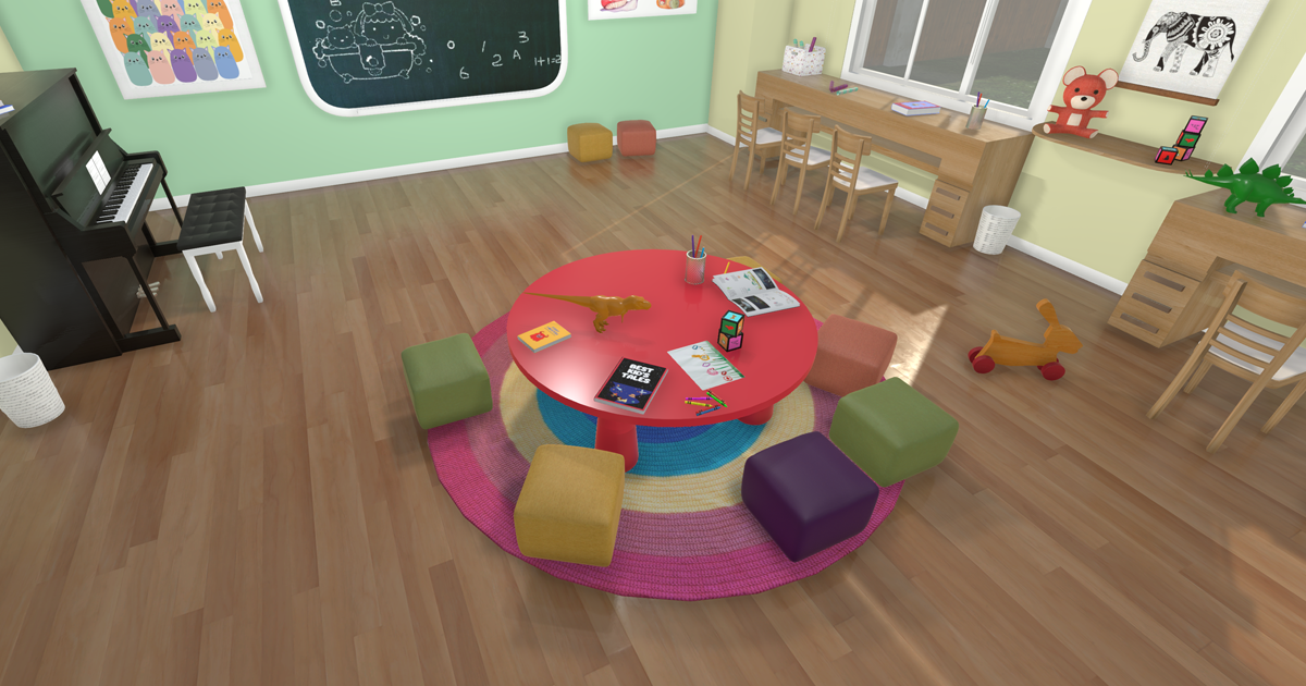 Kids classroom | 3D Interior | Unity Asset Store