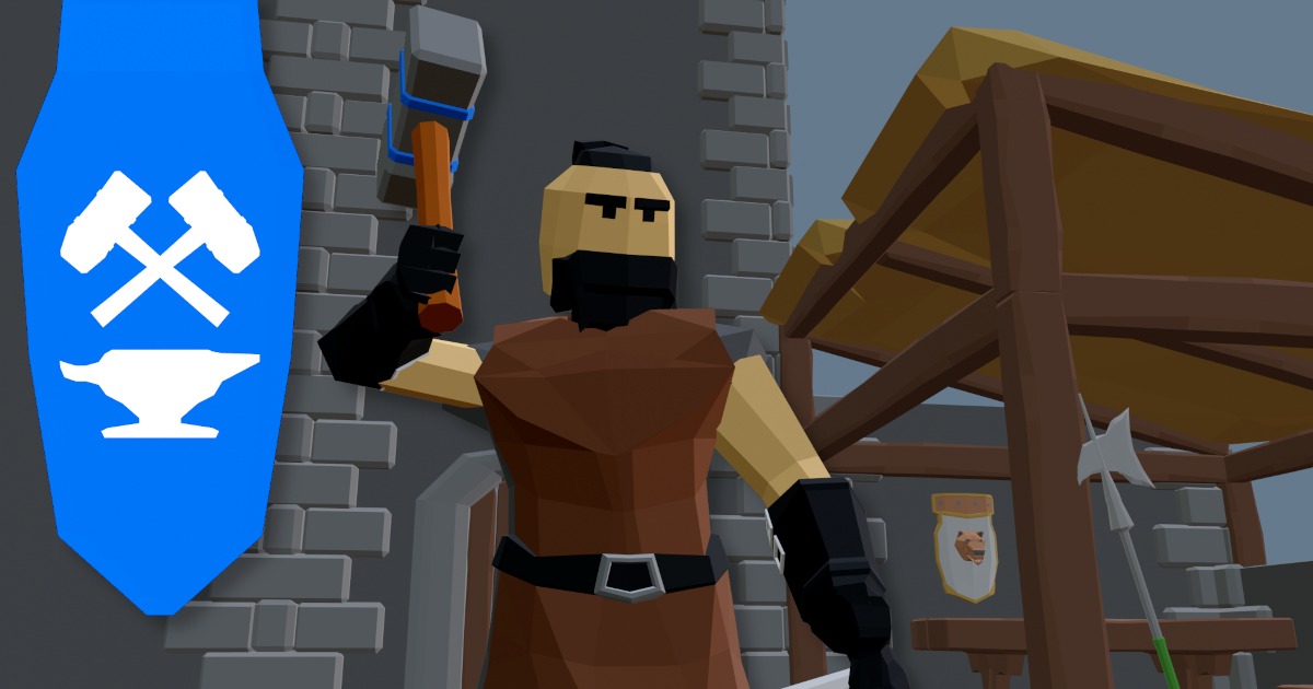 LOW POLY BLACKSMITH - RPG Crafting Kit | 3D Fantasy | Unity Asset Store