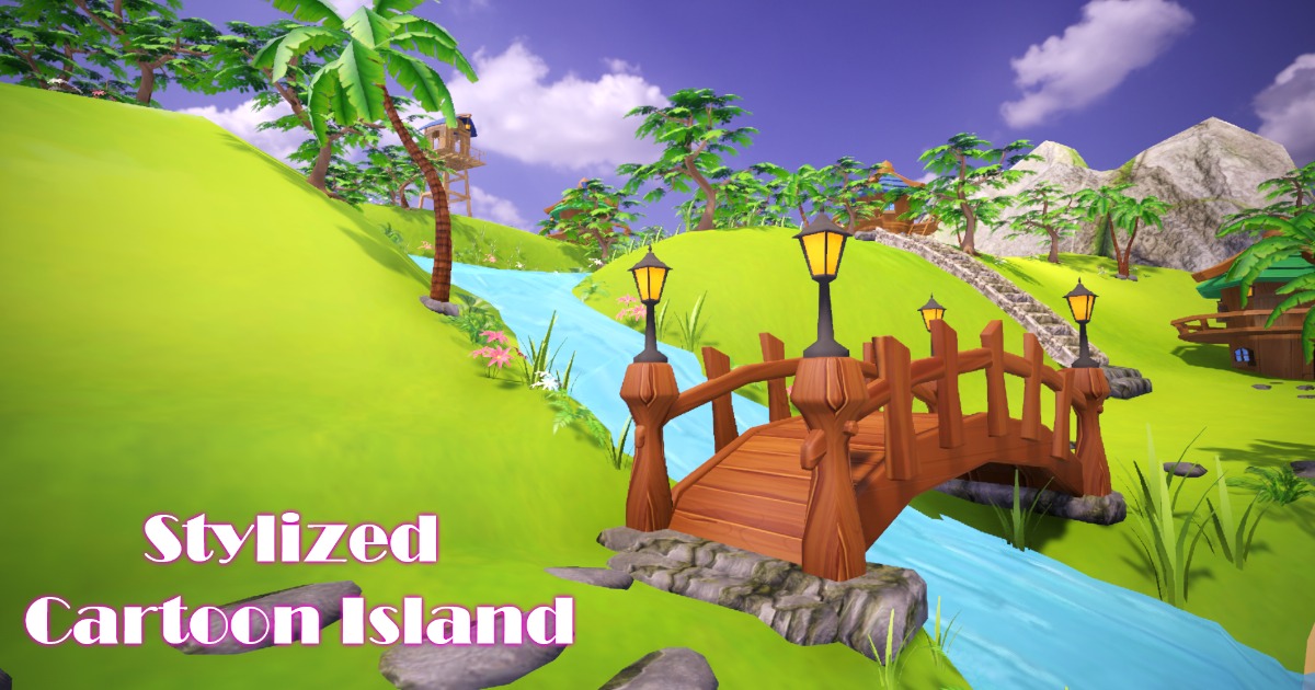 Stylized Cartoon Island | 3D Fantasy | Unity Asset Store