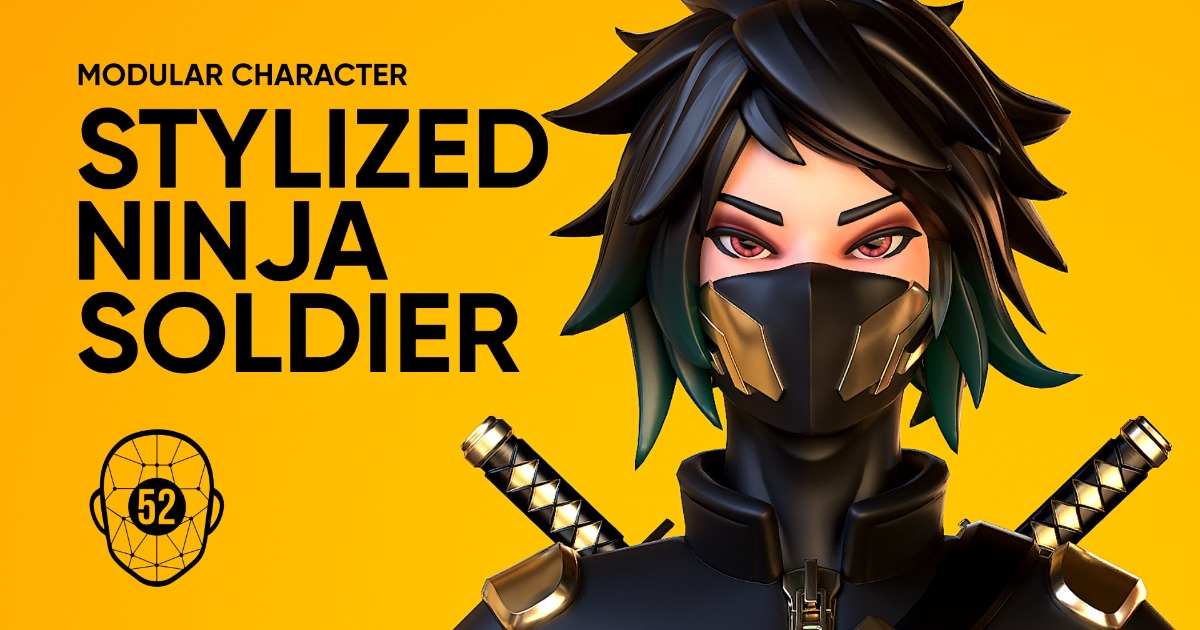 Stylized Ninja - Modular Character | 3D Characters | Unity Asset Store