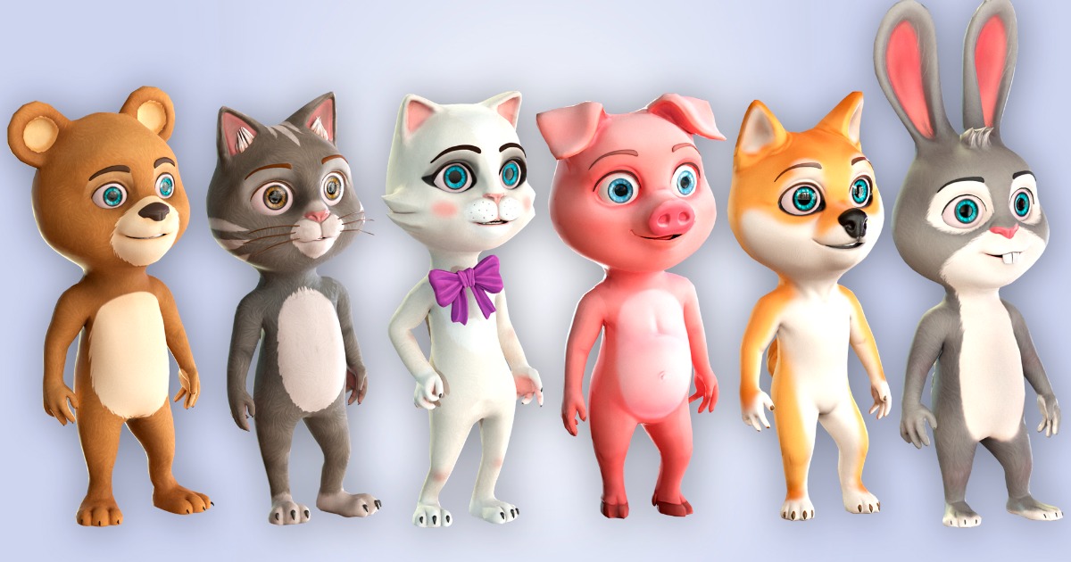 Cartoon Animals Bundle Nature | Characters | Unity Asset Store