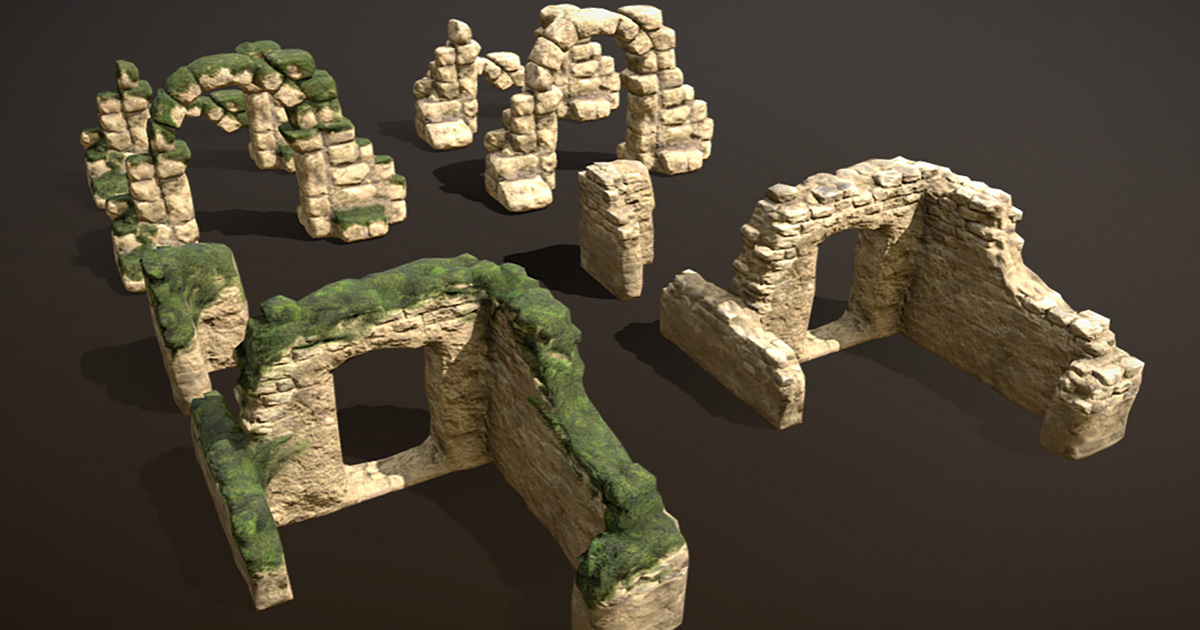 Stone Ruins | 3D Exterior | Unity Asset Store