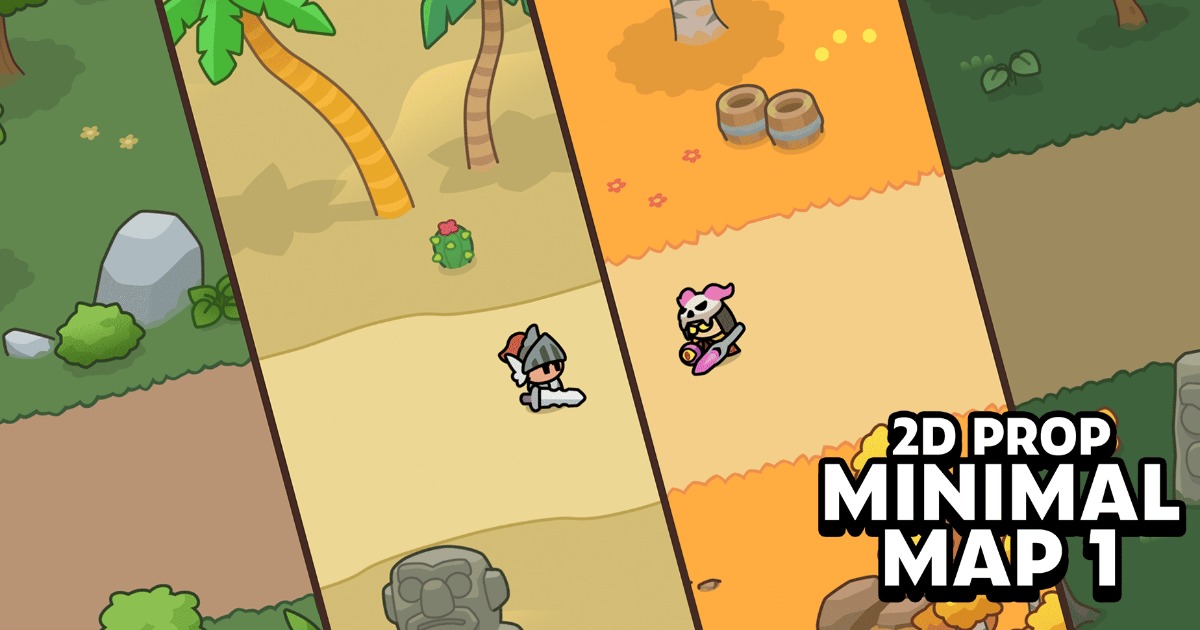 2D Props - Minimal Map 1 | 2D Environments | Unity Asset Store
