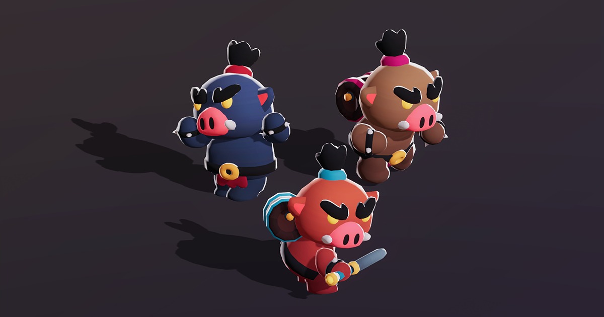 Boar Humanoid Cute Pro Series | 3D Humanoids | Unity Asset Store