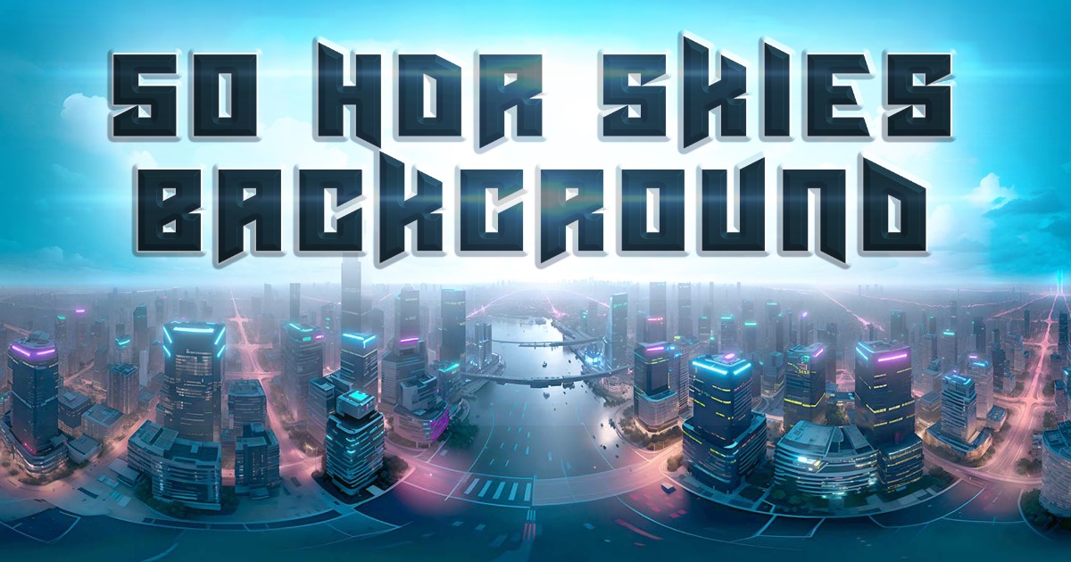 50 FUTURISTIC HDR SKIES WITH HIGH RISE BUILDINGS | 2D Textures ...