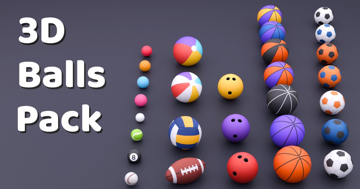 3D Ball Package | 3D Props | Unity Asset Store