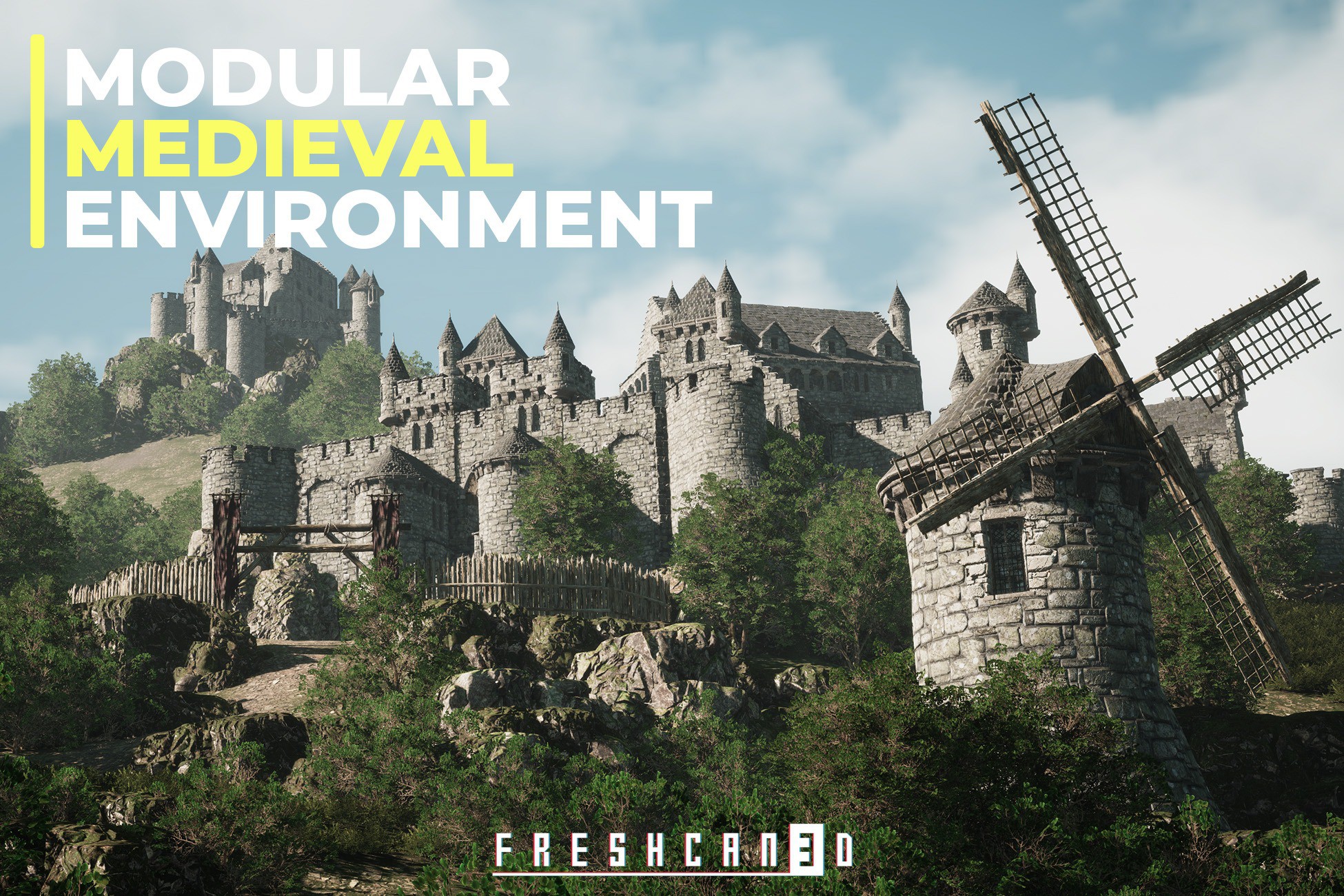 Modular Medieval Environment (Medieval Castle, Medieval Houses ...