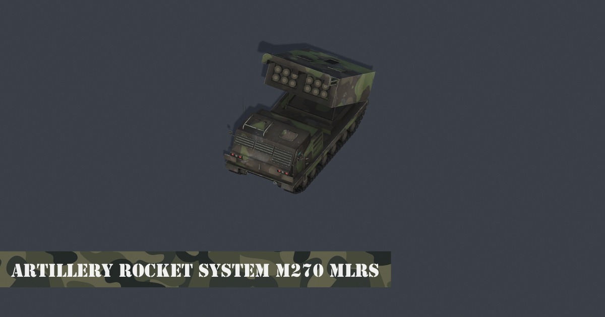 Artillery rocket system M270 MLRS | 3D Vehicles | Unity Asset Store